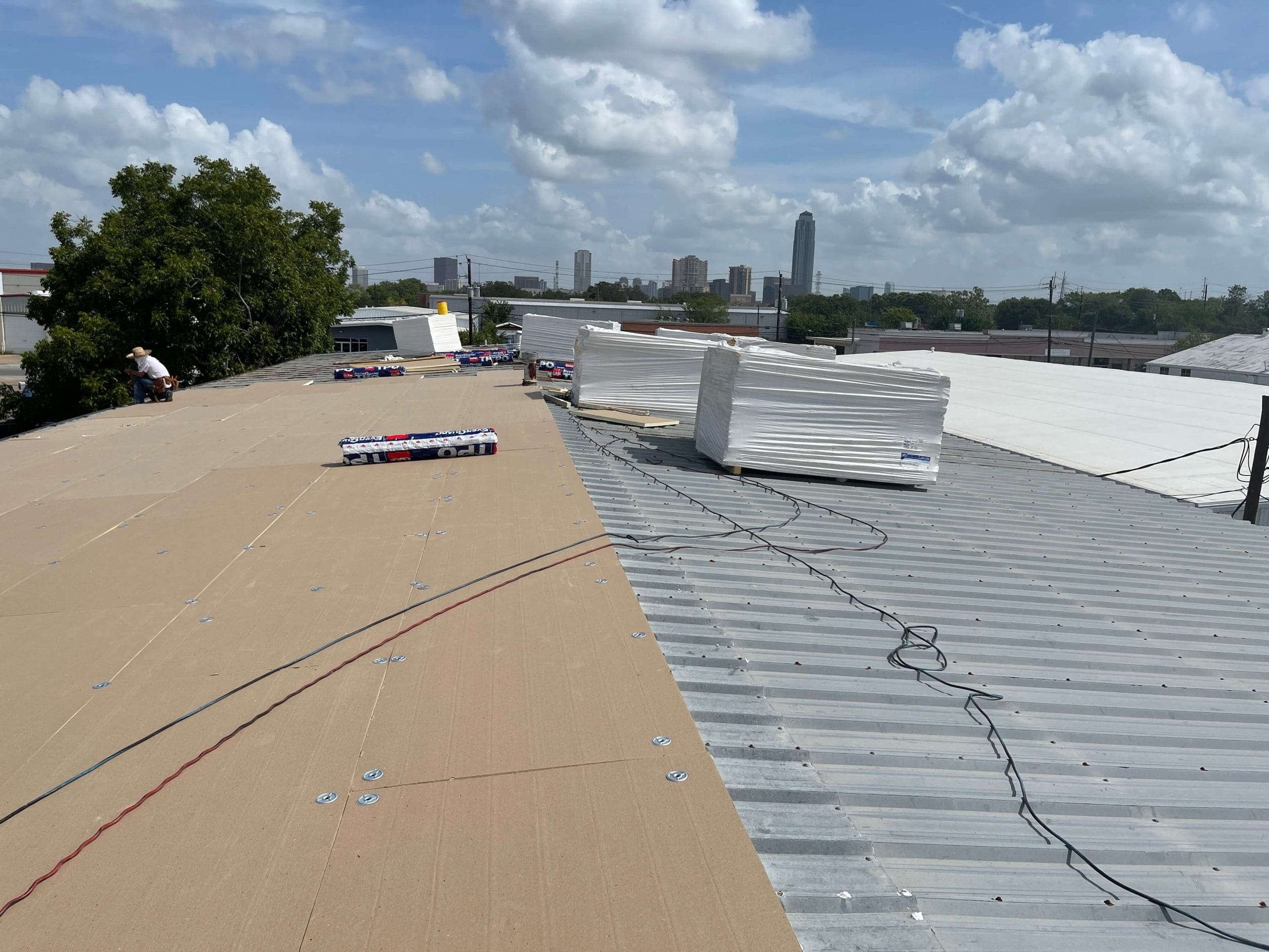 TPO Metal Retrofit Roof Installation Houston – HHH Roofing & Construction